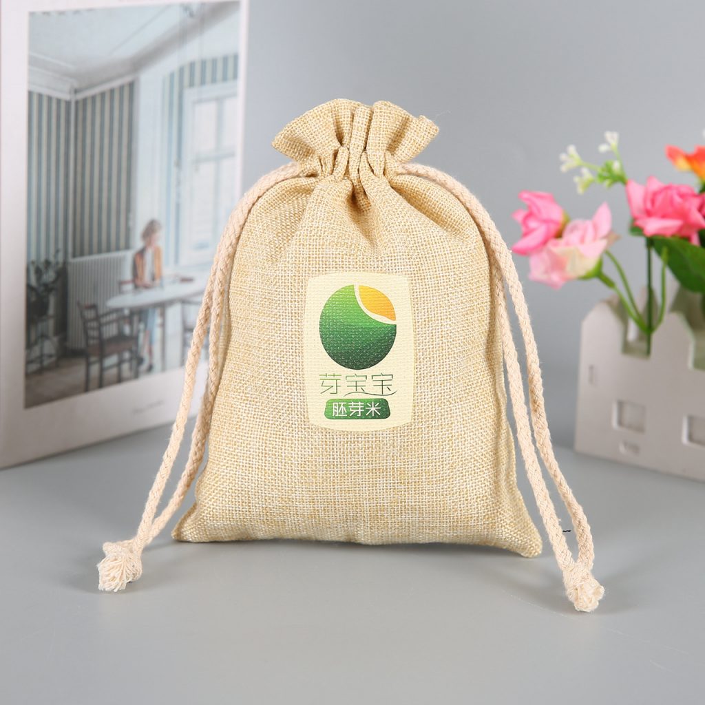Blank Rice Cotton Bundle Drawstring Bags | tote bag manufacturers