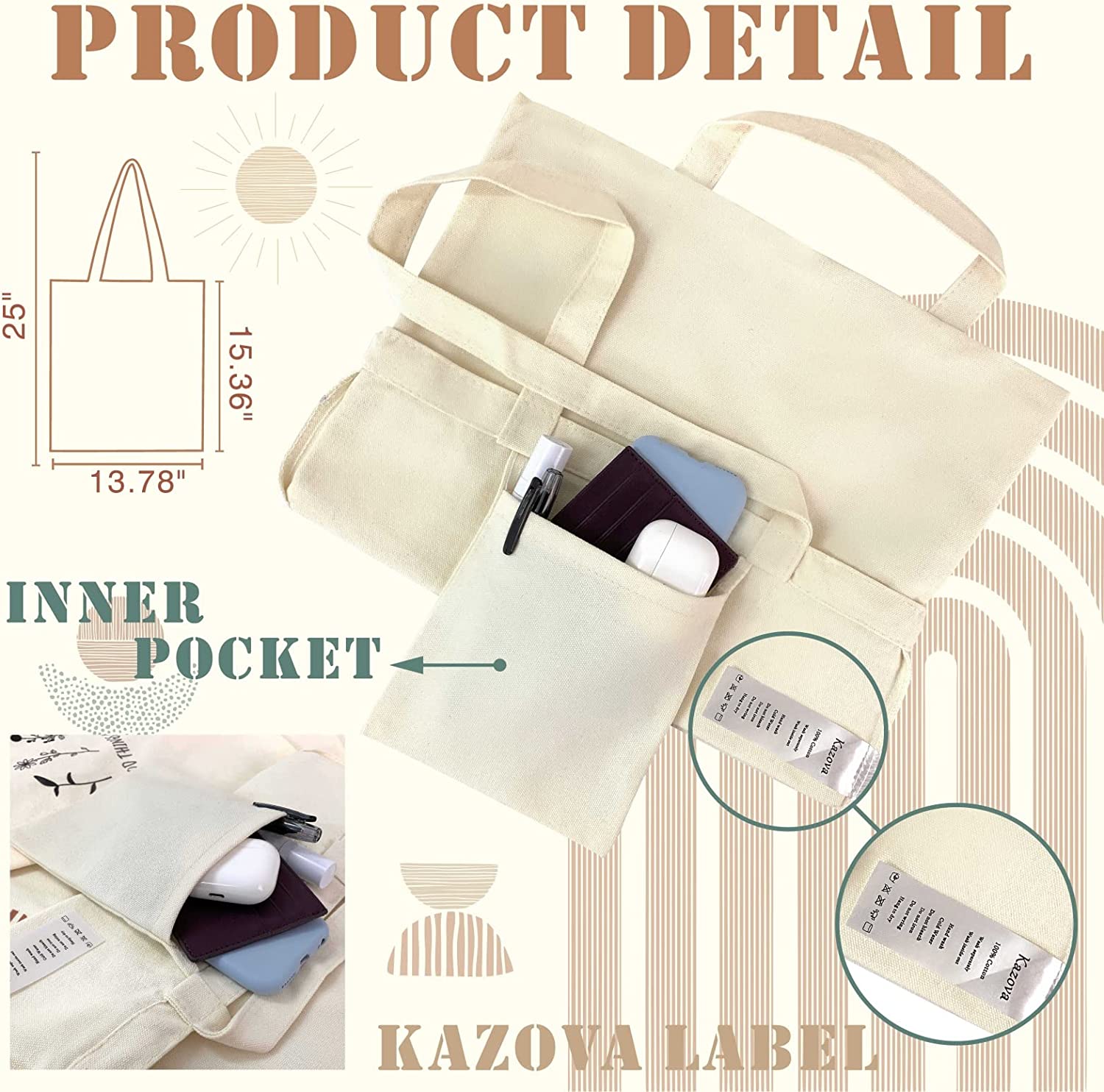 Natural Unbleached Cotton Color Canvas Bag | tote bag manufacturers